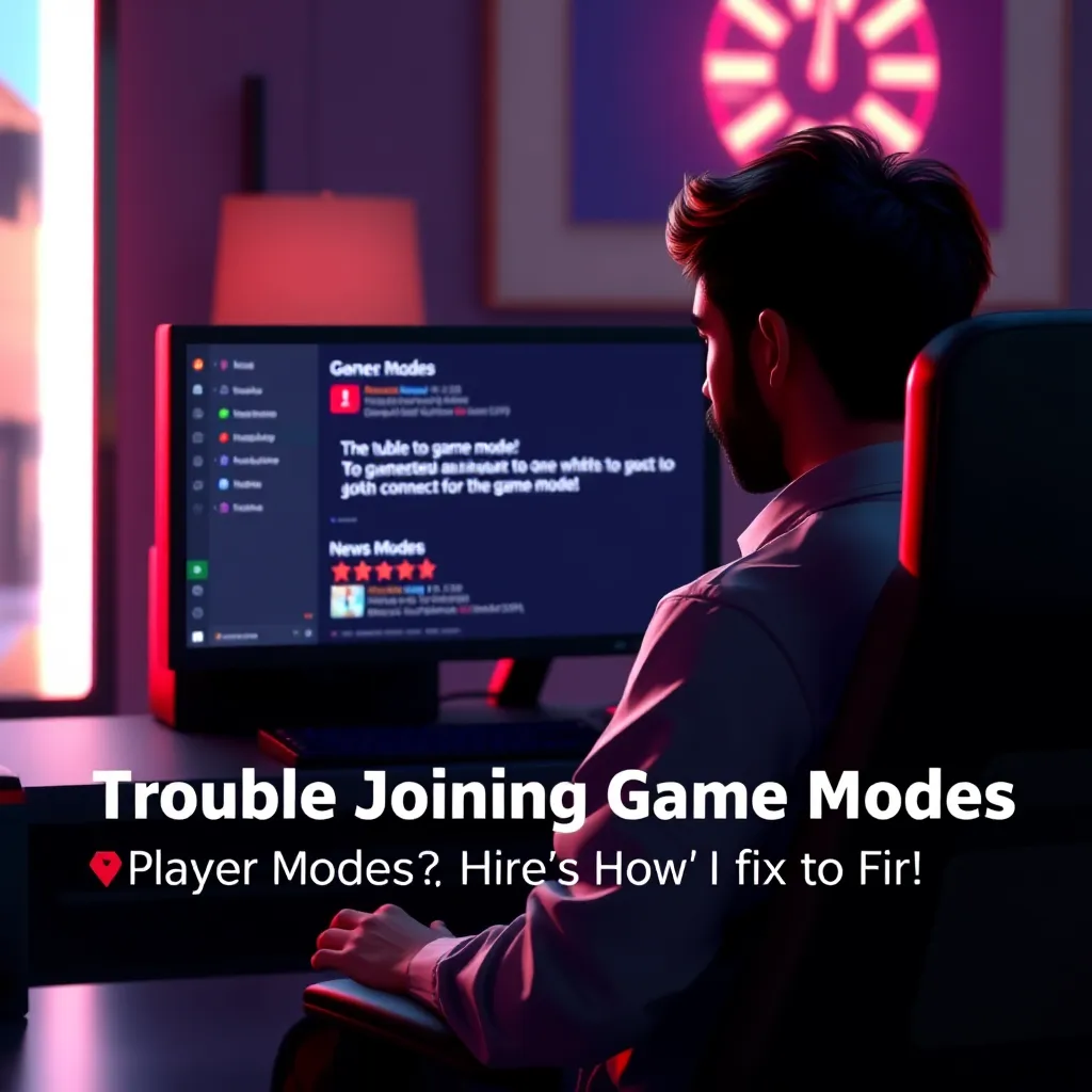 Trouble Joining Game Modes? Here’s How to Fix It! : LevelUpTalk
