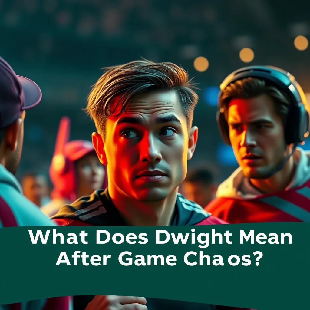 What Does Dwight Mean After Game Chaos? : LevelUpTalk