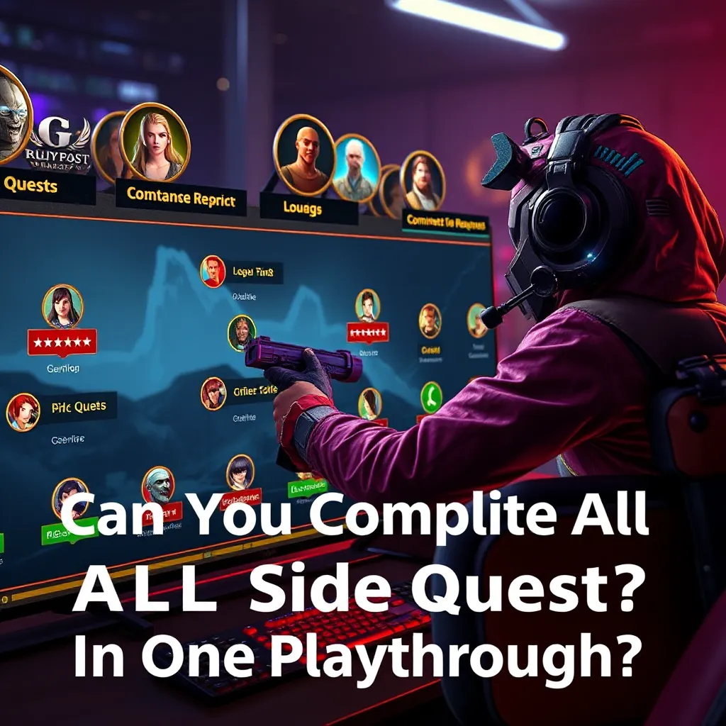 Can You Complete All Side Quests in One Playthrough? : LevelUpTalk