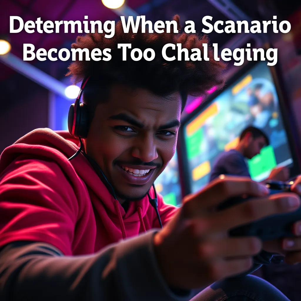 Determining When a Scenario Becomes Too Challenging : LevelUpTalk