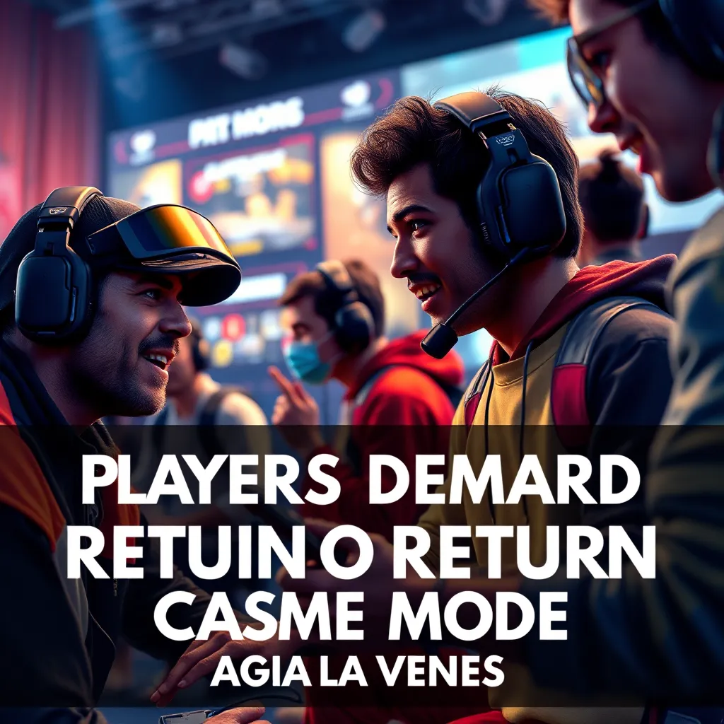 Players Demand Return of Classic Game Modes Again : LevelUpTalk