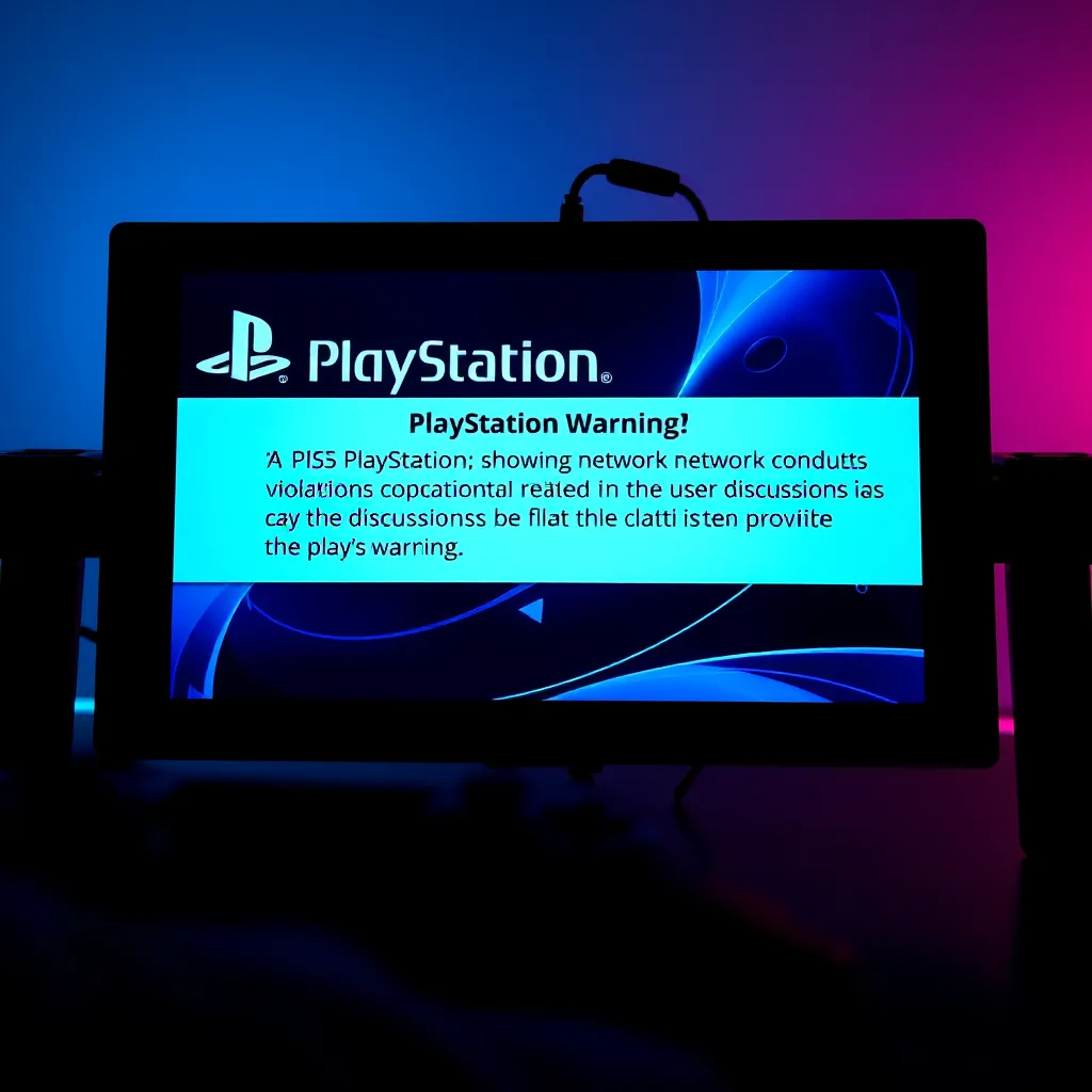 PlayStation Warning: Breaching Network Conduct Explained : LevelUpTalk