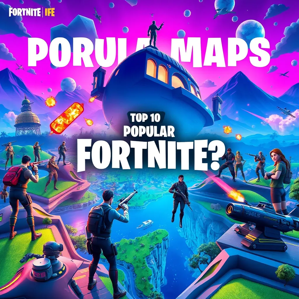 Top 10 Most Popular Fortnite Maps by Player Count : LevelUpTalk