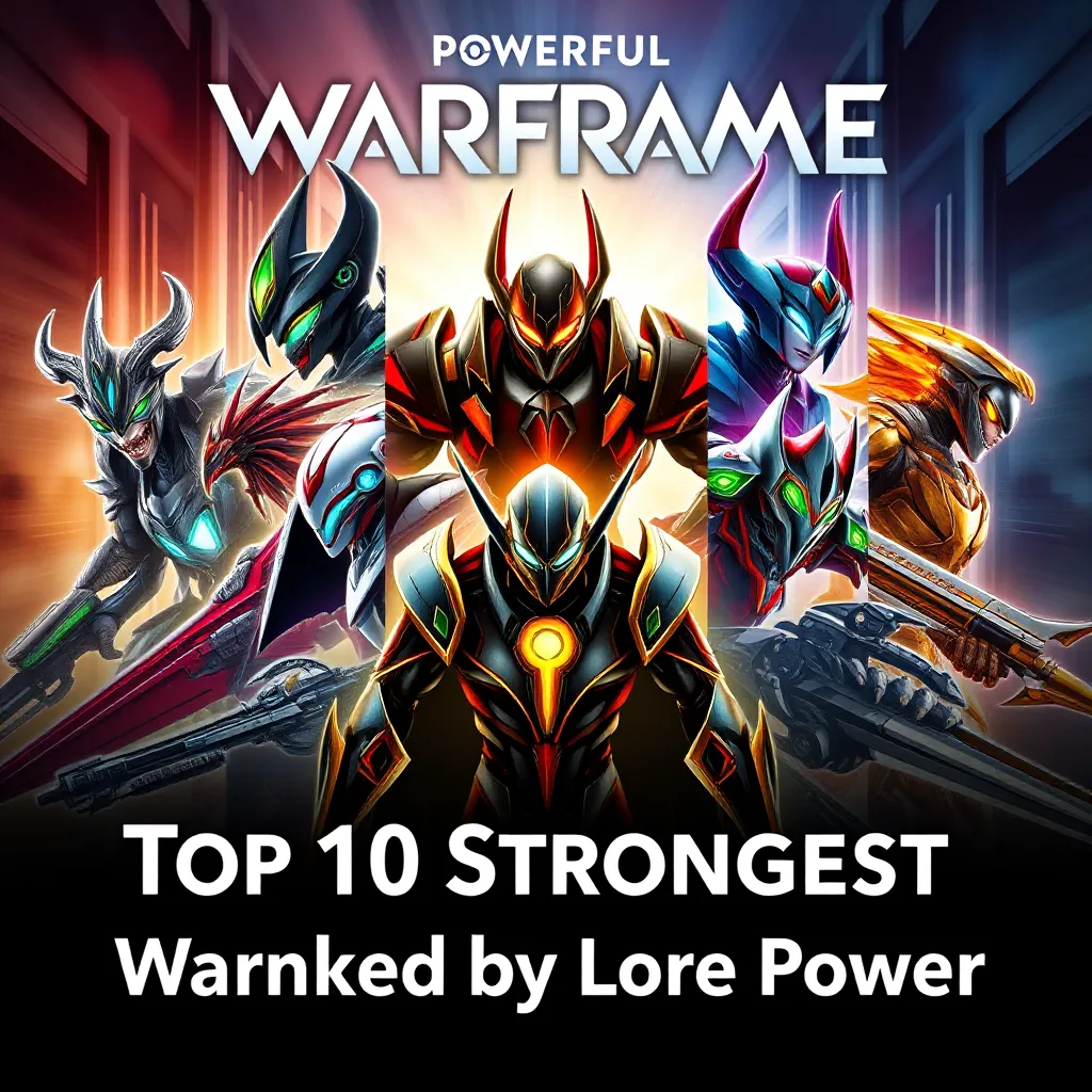 Top 10 Strongest Warframes Ranked by Lore Power : LevelUpTalk