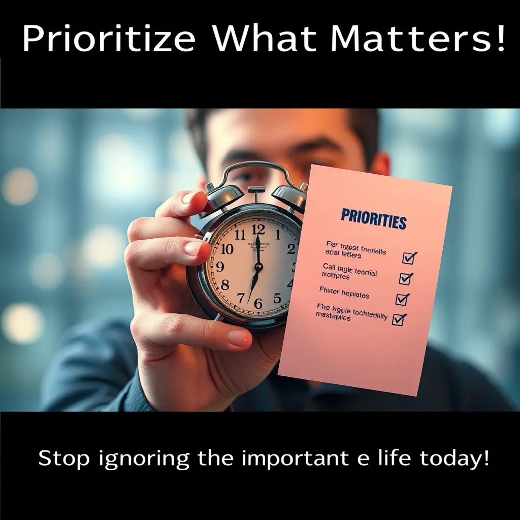 Stop Ignoring the Important Things in Life Today : LevelUpTalk