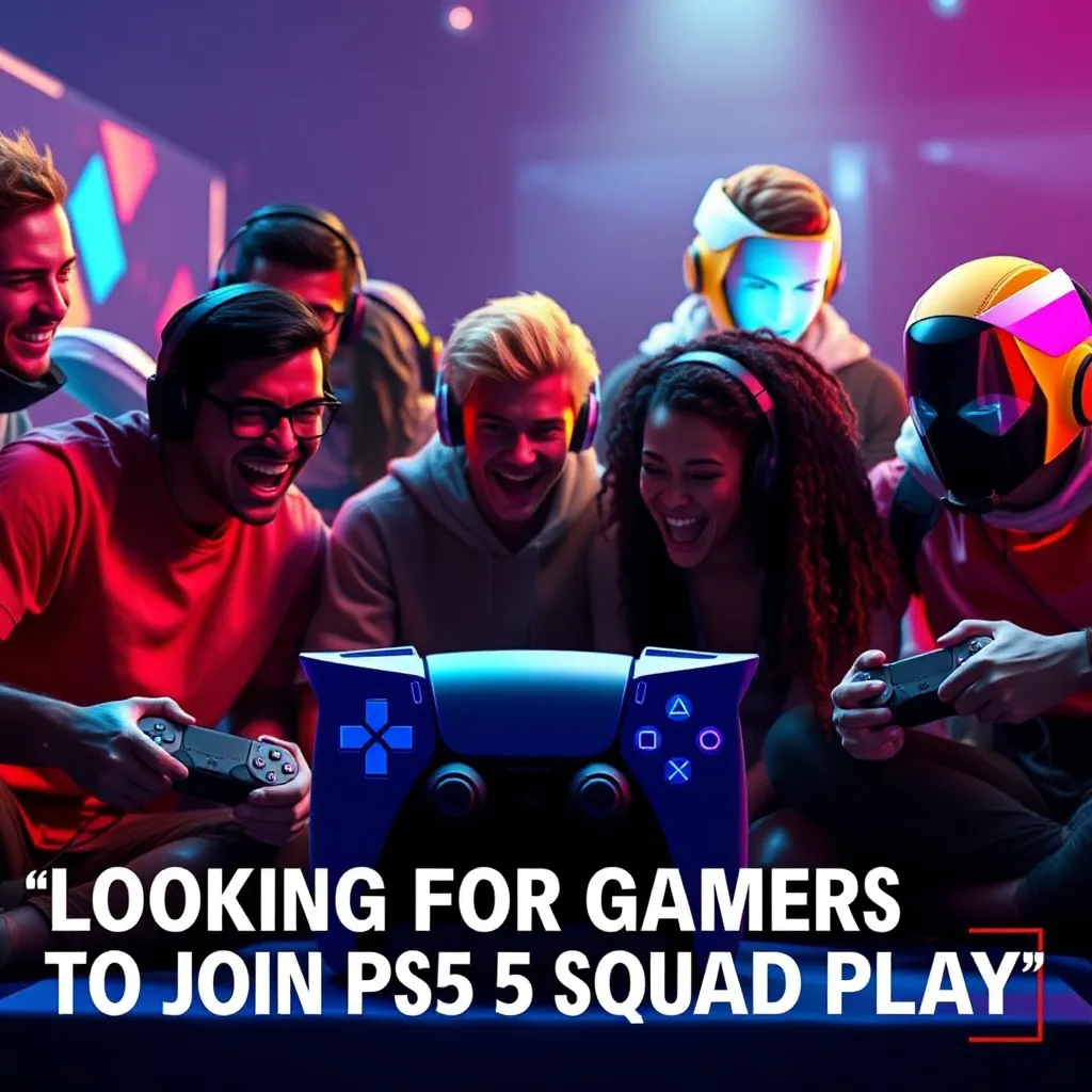 Looking for Gamers to Join PS5 Squad Play : LevelUpTalk