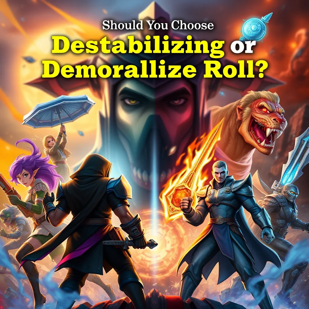 Should You Choose Destabilizing or Demoralize Roll? : LevelUpTalk