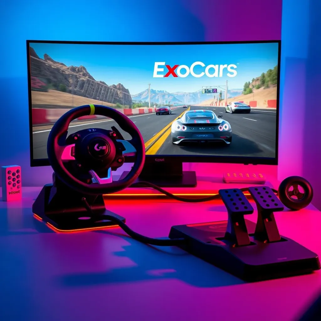 Experience ExoCars with Logitech G29 Wheel Setup : LevelUpTalk