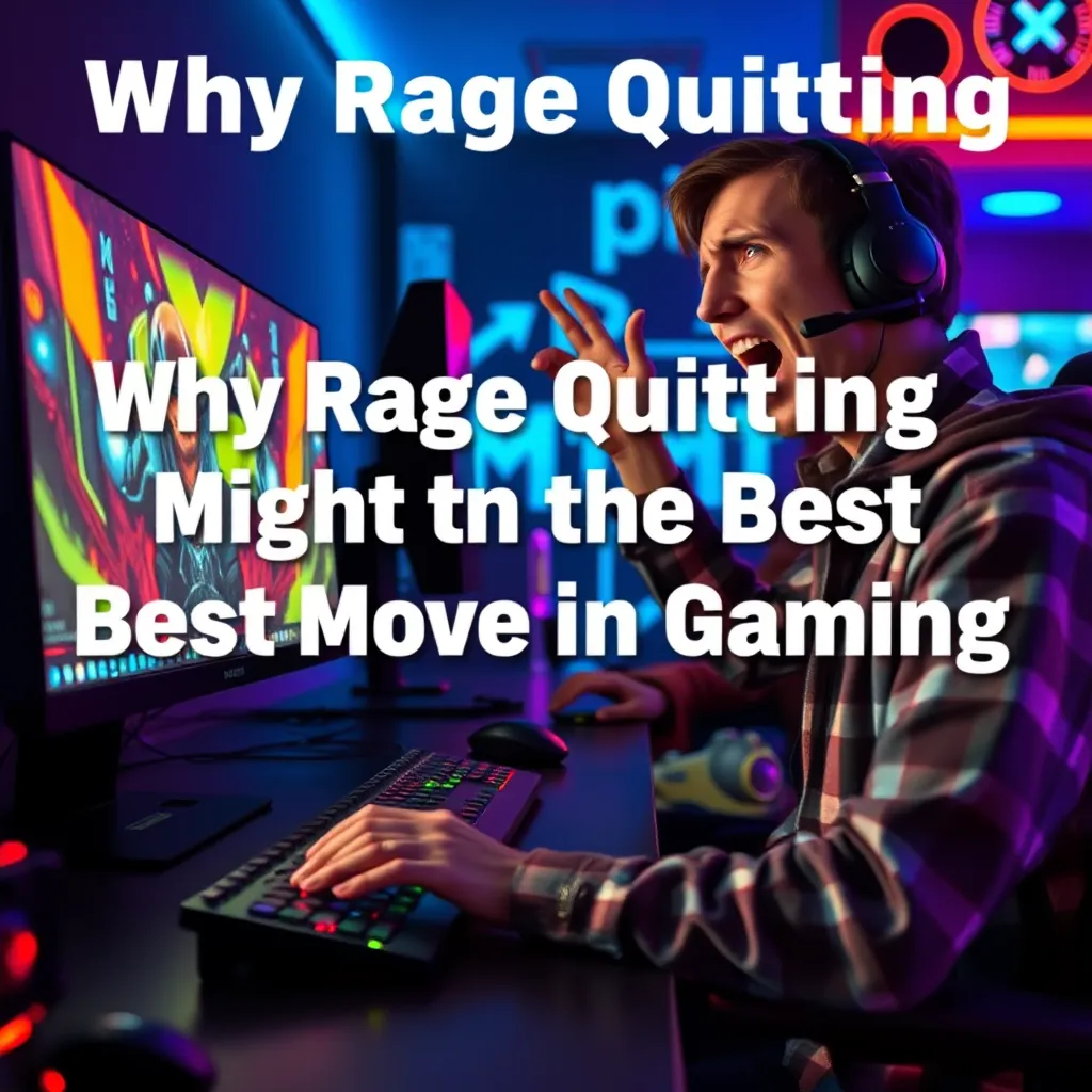 Why Rage Quitting Might Be the Best Move in Gaming : LevelUpTalk