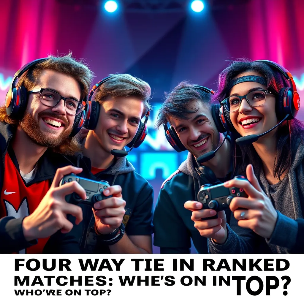 Four Way Tie in Ranked Matches: Who’s on Top? : LevelUpTalk