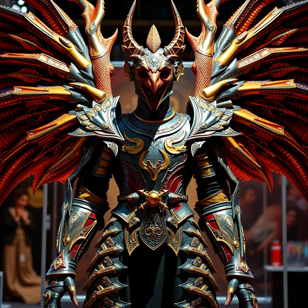 Spectacular Rathalos Armor Display at Fantasy Basel : LevelUpTalk