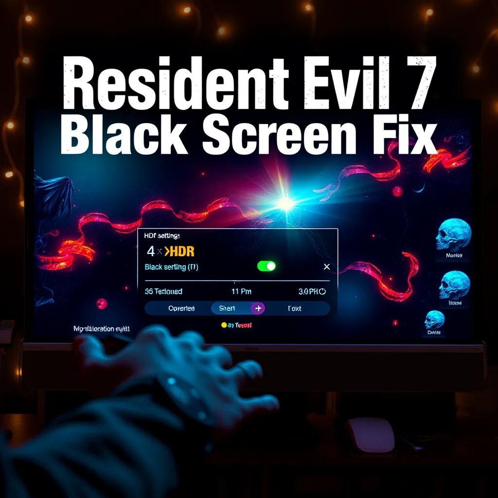 How to Fix RE7 Black Screen Issue Due to HDR Settings : LevelUpTalk