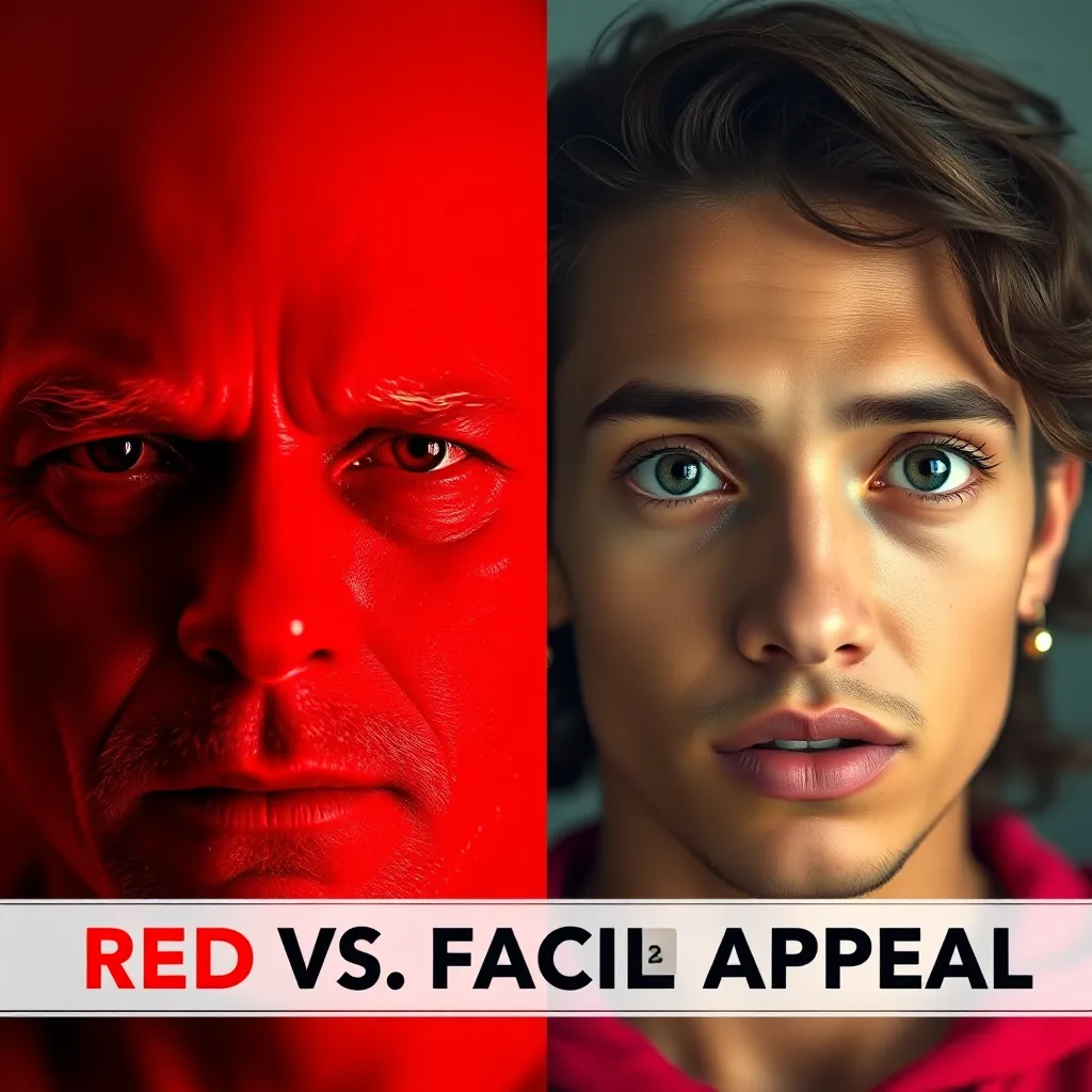 Comparing Images: Red vs. Facial Appeal : LevelUpTalk