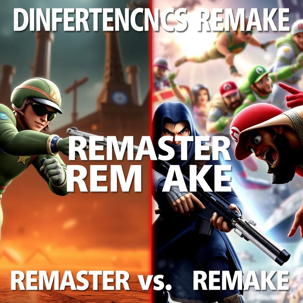 Understanding the Difference: REMASTER vs REMAKE in Gaming : LevelUpTalk