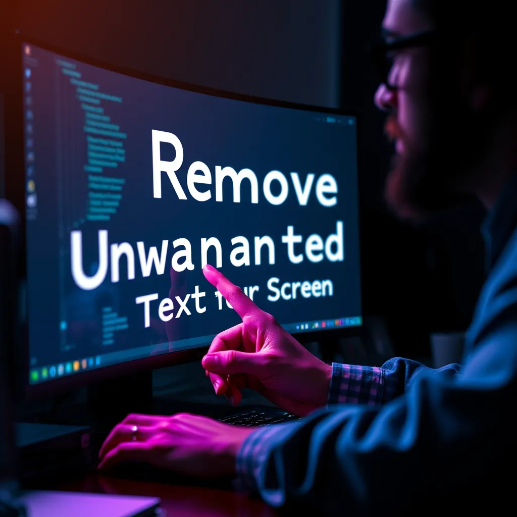 How to Remove Unwanted Text from Your Screen : LevelUpTalk