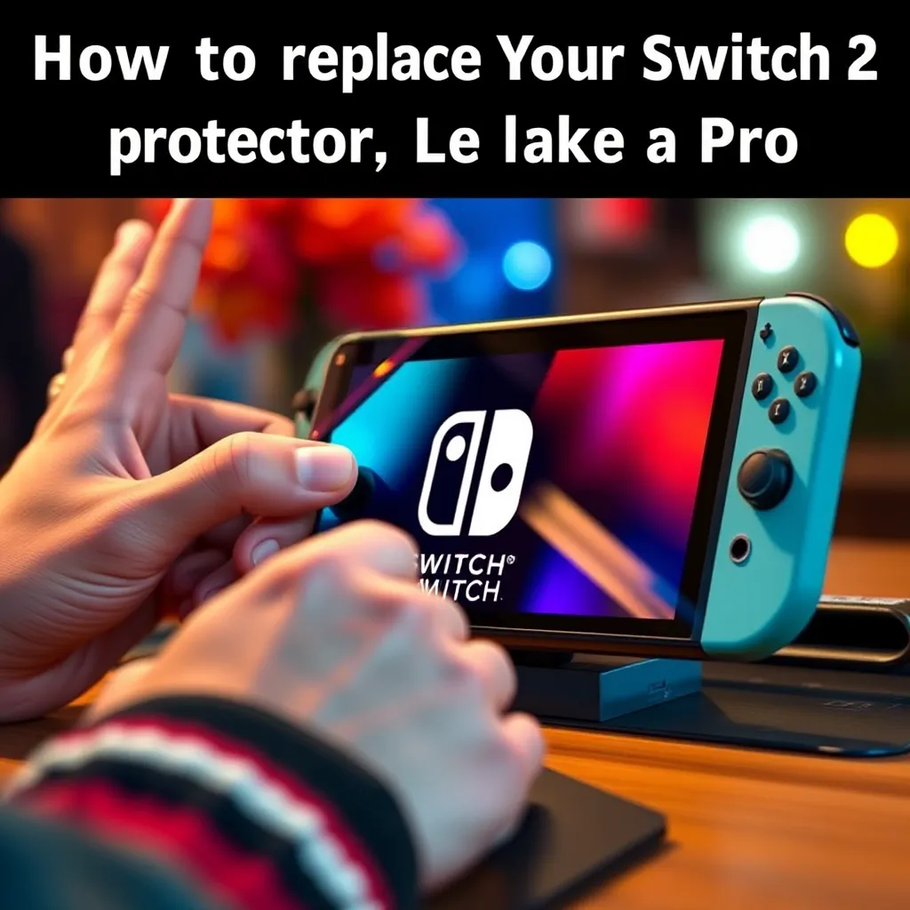 How to Replace Your Switch 2 Screen Protector Like a Pro : LevelUpTalk