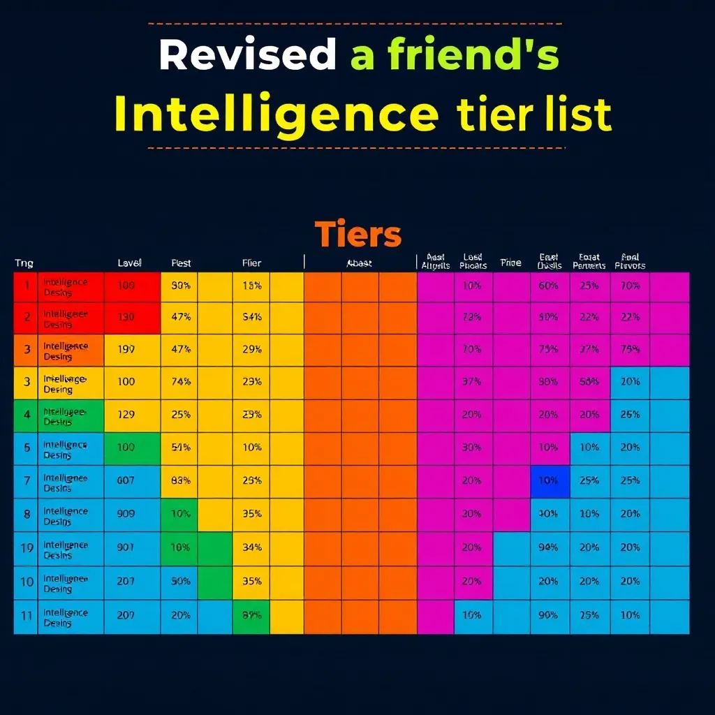 Revising a Friend's Intelligence Tier List: My Take : LevelUpTalk