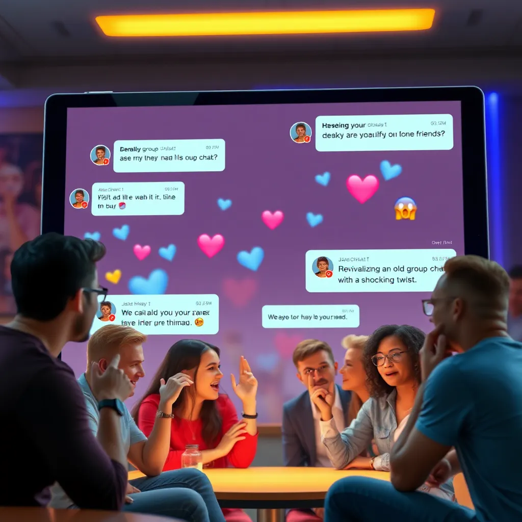 Revitalizing an Old Group Chat with a Shocking Twist : LevelUpTalk