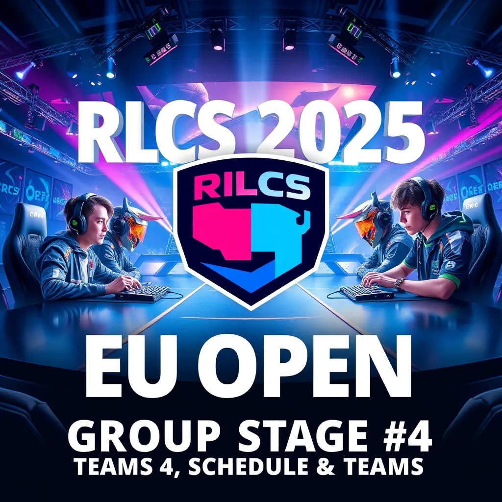 RLCS 2025: EU Open #4 Group Stage Schedule & Teams : LevelUpTalk