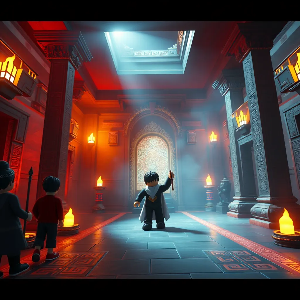 Explore Roblox GFX Created in a Sacred Temple Setting : LevelUpTalk