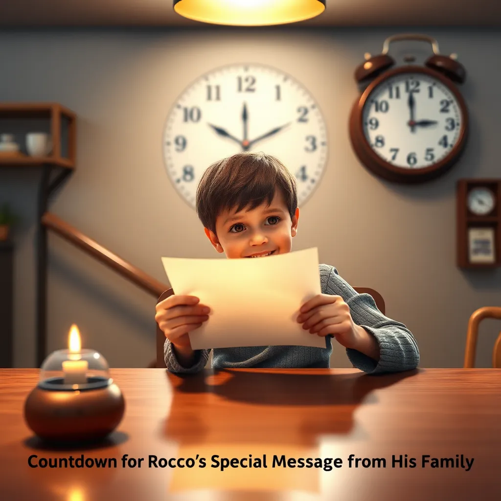 Countdown for Rocco's Special Message from His Family : LevelUpTalk