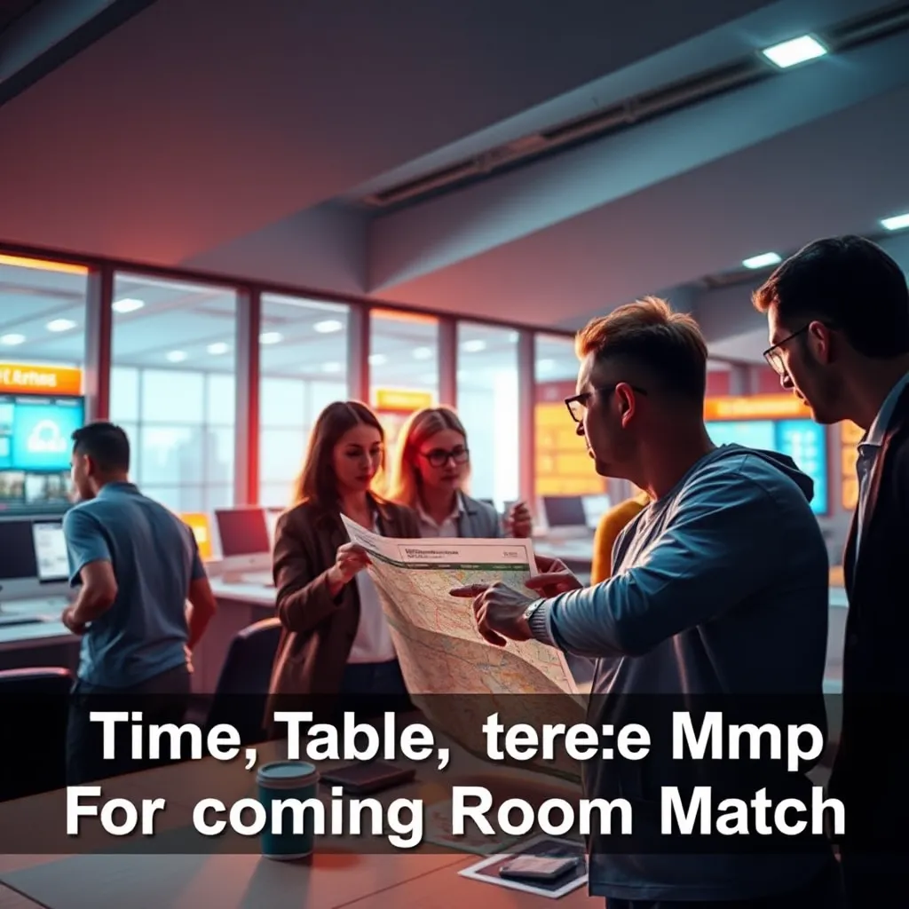 Coordinate Time, Date, and Map for Upcoming Room Match : LevelUpTalk
