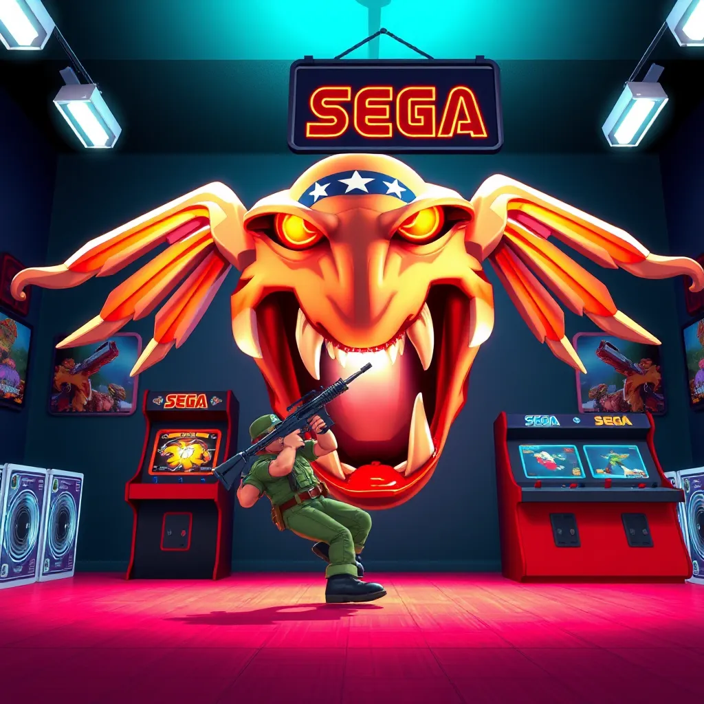 SEGA's Gory 1980s Run and Gun Game with Flying Head Boss : LevelUpTalk
