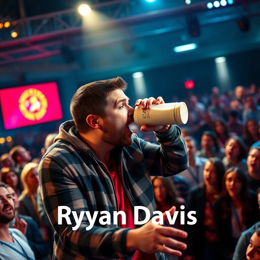 Ryan Davis Shocks Audience by Chugging Breast Milk on Stage : LevelUpTalk