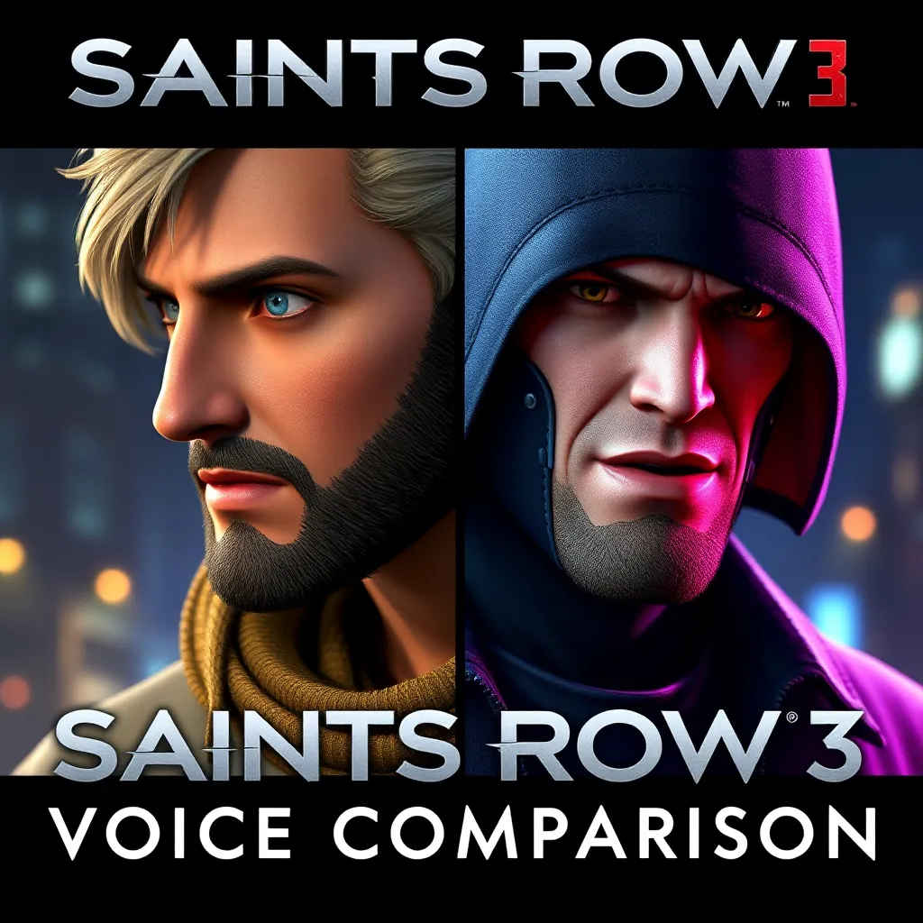 Voice Personalities Compared in Saints Row 3 Gameplay : LevelUpTalk