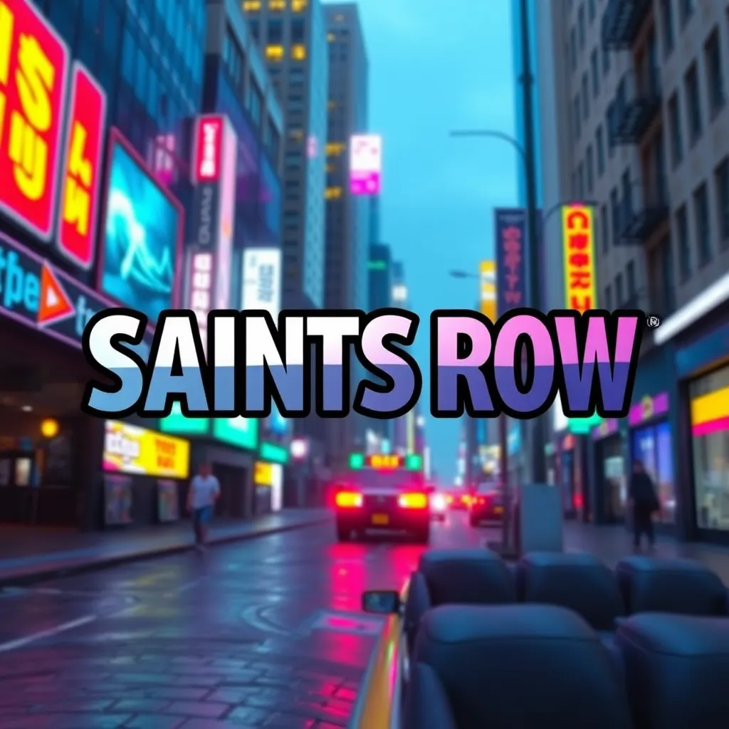 Reimagining Saints Row: The Perfect Title Font Suggestion : LevelUpTalk
