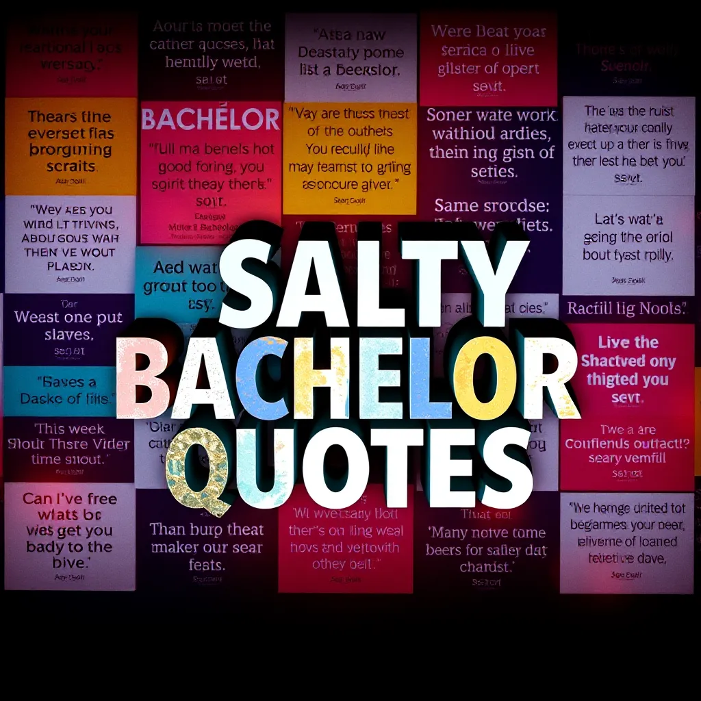 Get Your Dose of Bachelor Quotes: Salty and Sarcastic : LevelUpTalk
