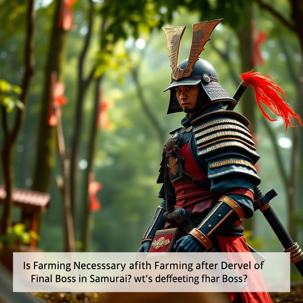 Is Farming Necessary After Defeating Final Boss in Samurai? : LevelUpTalk