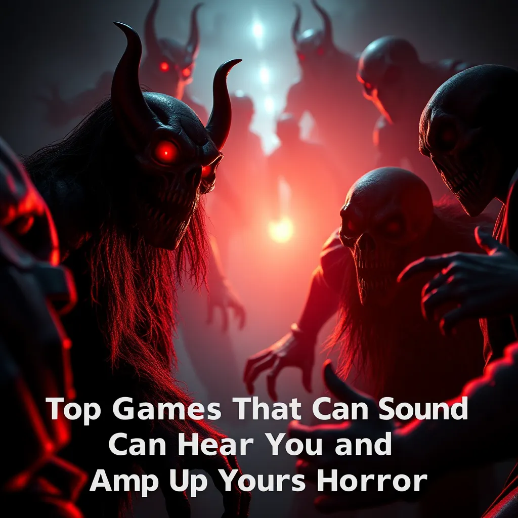 Top Games That Can Hear You and Amp Up the Horror : LevelUpTalk