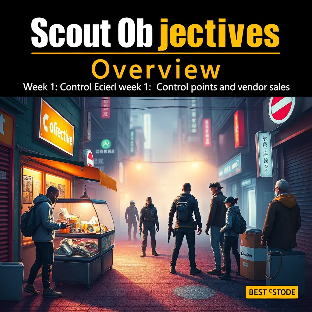 Scout Objectives Week 1: Control Points and Vendor Sales : LevelUpTalk