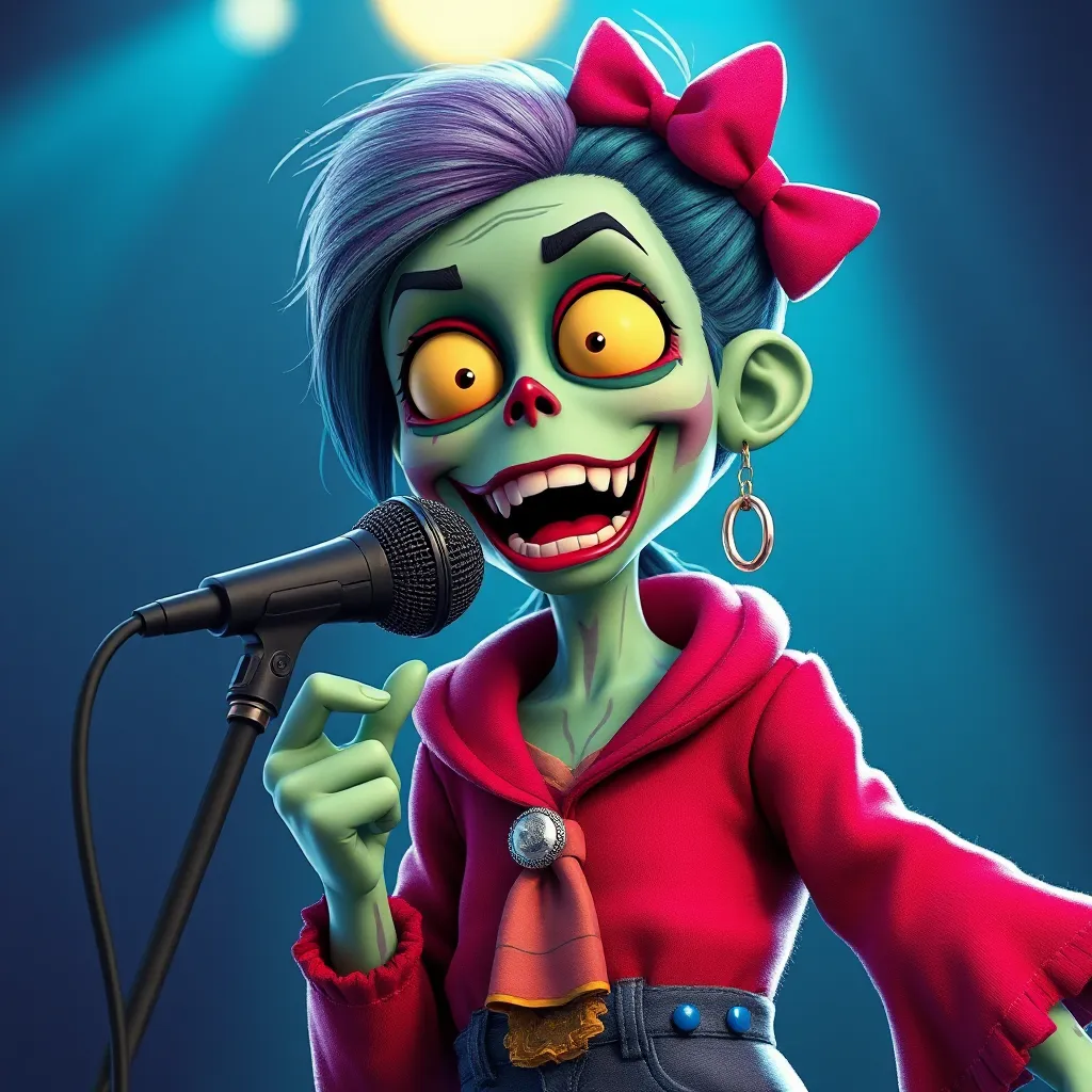Selena Corey: The Enchanting Singing Zombie Character : LevelUpTalk