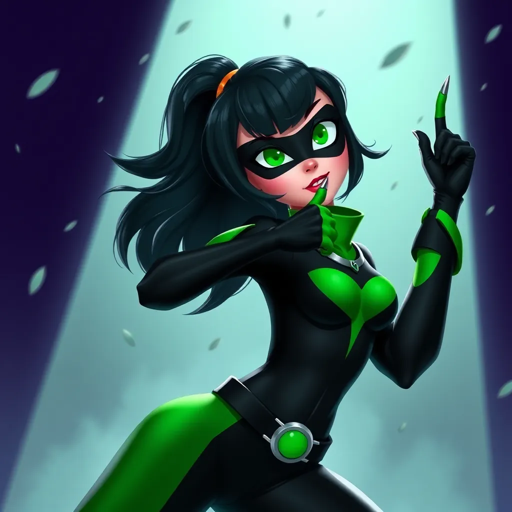 Creative Take on Shego from Kim Possible: Artwork : LevelUpTalk