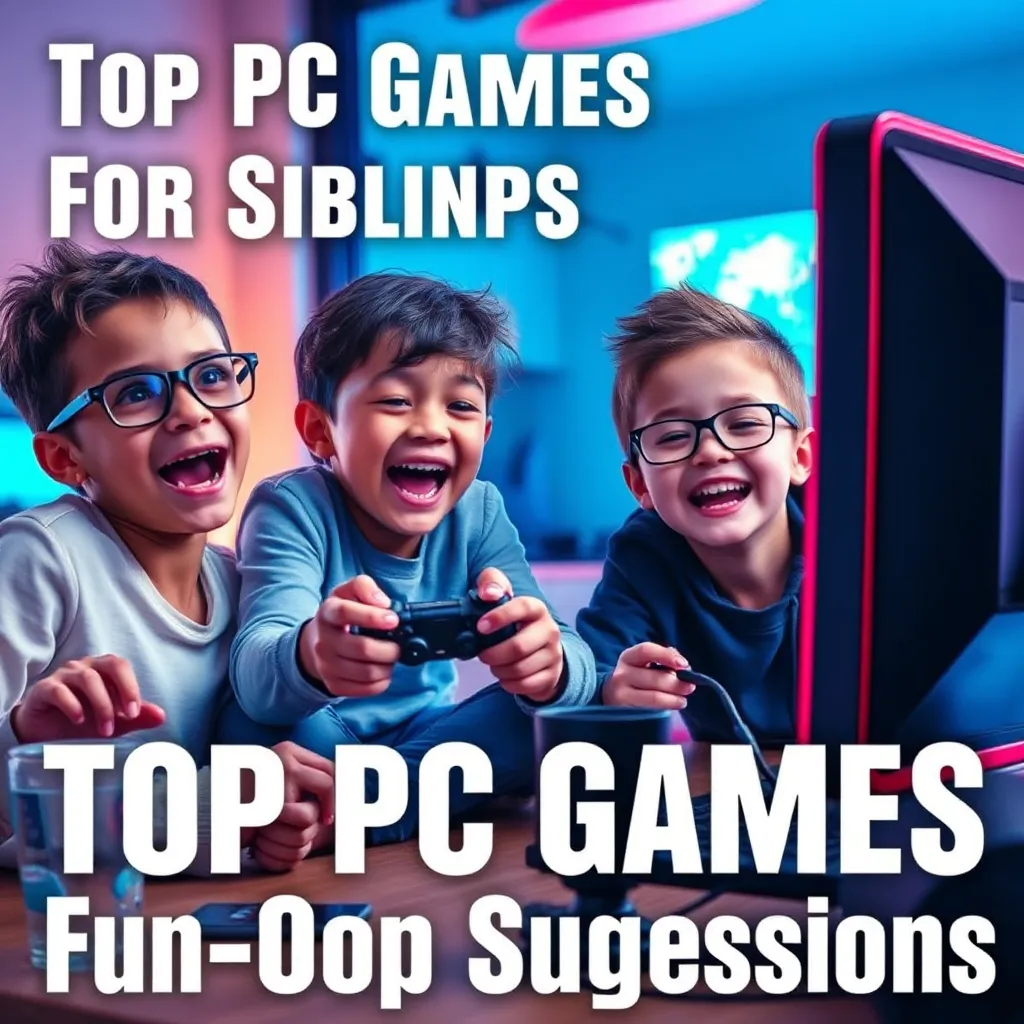 Top PC Games for Siblings: Fun Co-op Suggestions : LevelUpTalk