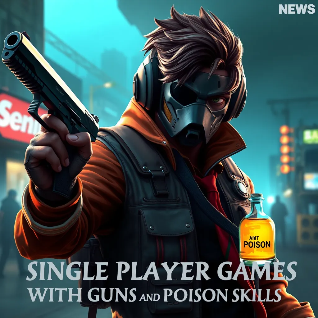 Top Single Player Games With Guns and Poison Skills : LevelUpTalk
