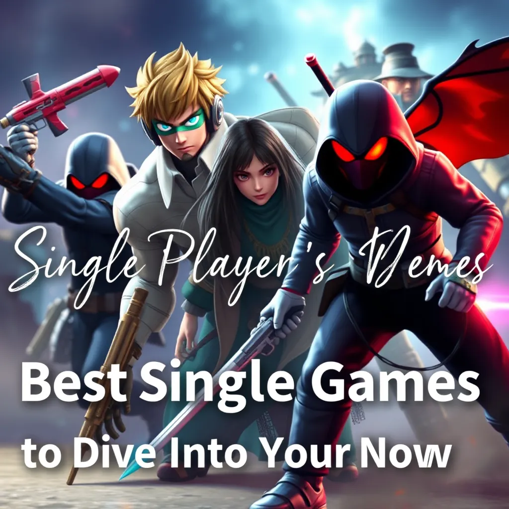 Best Single Player Games to Dive Into Right Now : LevelUpTalk
