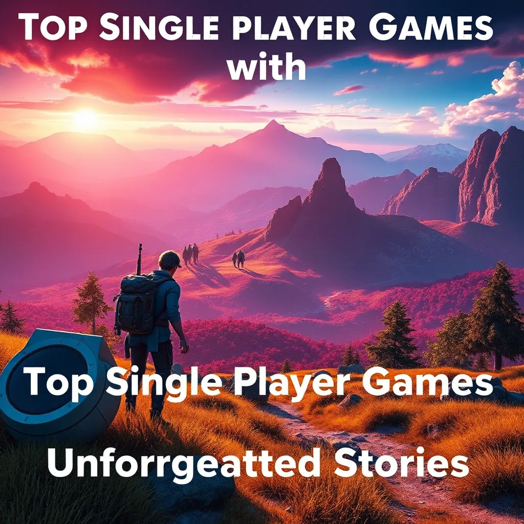 Top Single Player Games with Unforgettable Stories : LevelUpTalk