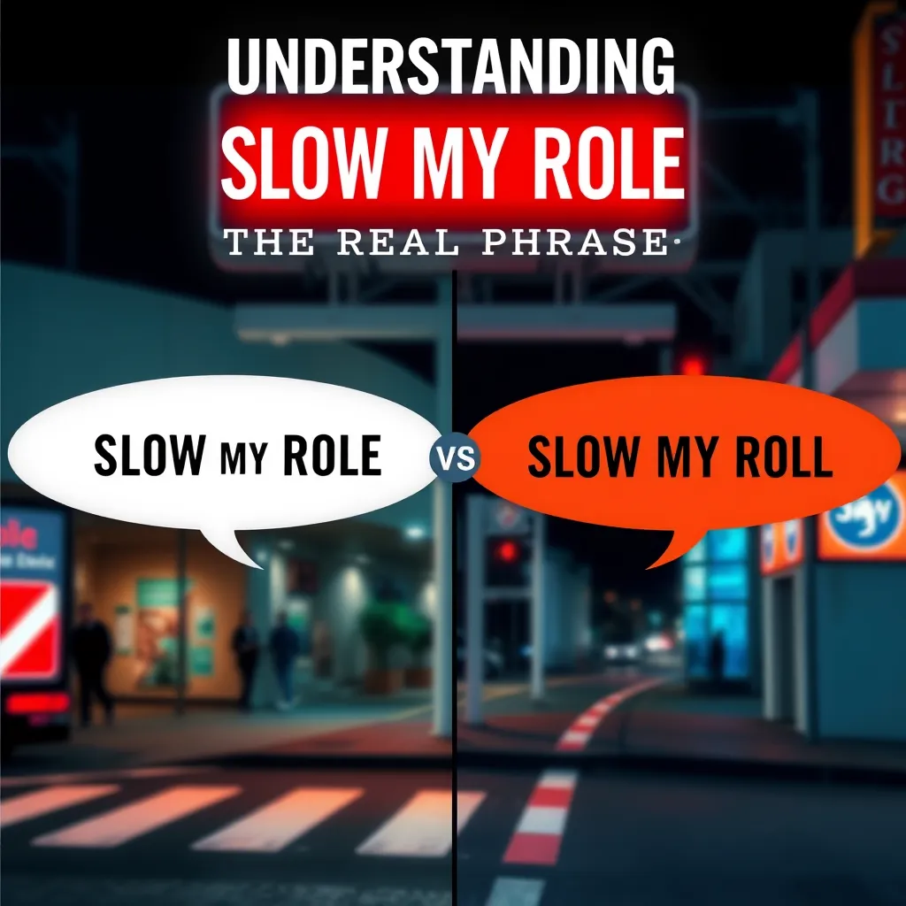 The Real Phrase: "Slow My Role" or "Slow My Roll"? : LevelUpTalk