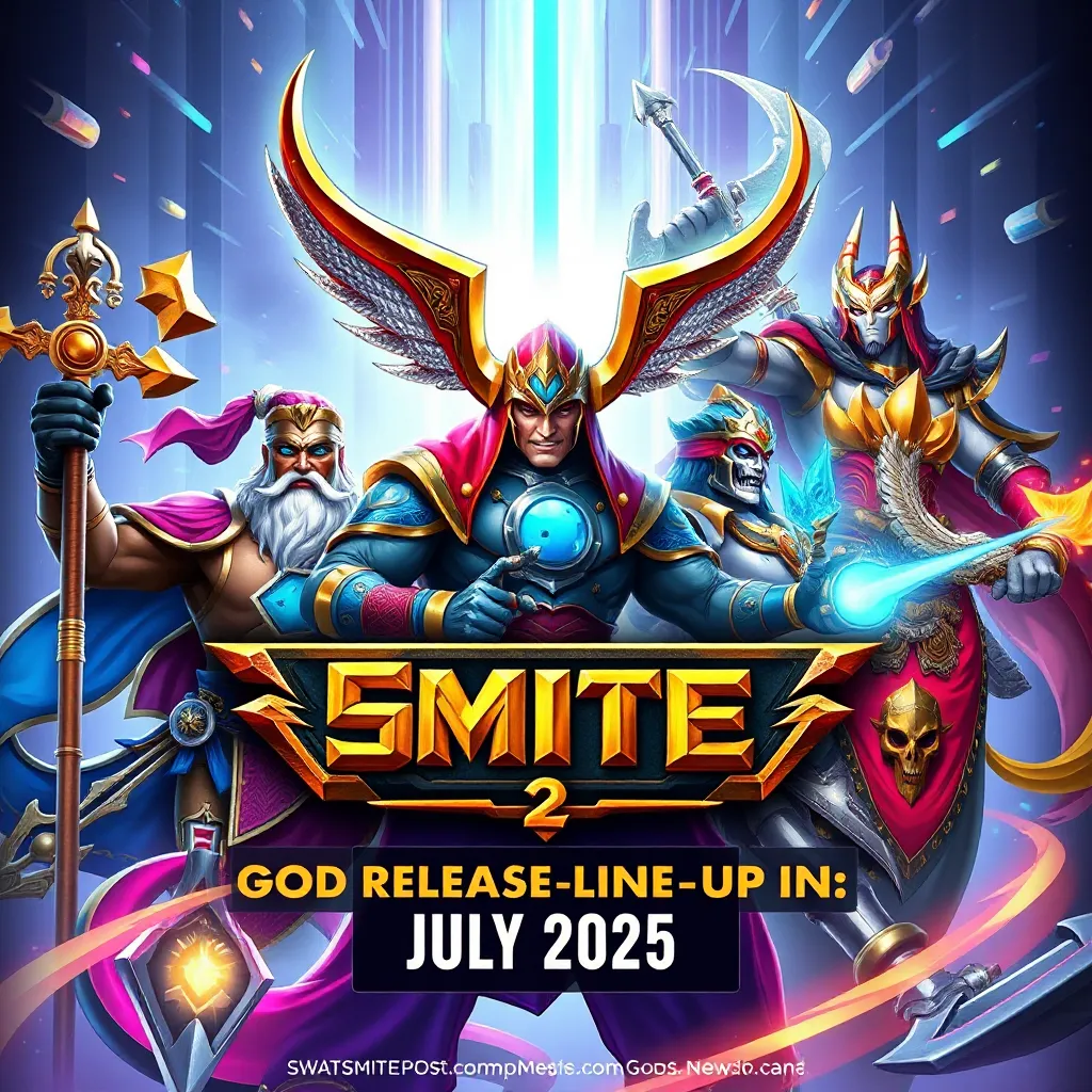 Updated Smite 2 God Release Line-up Details for July 2025 : LevelUpTalk