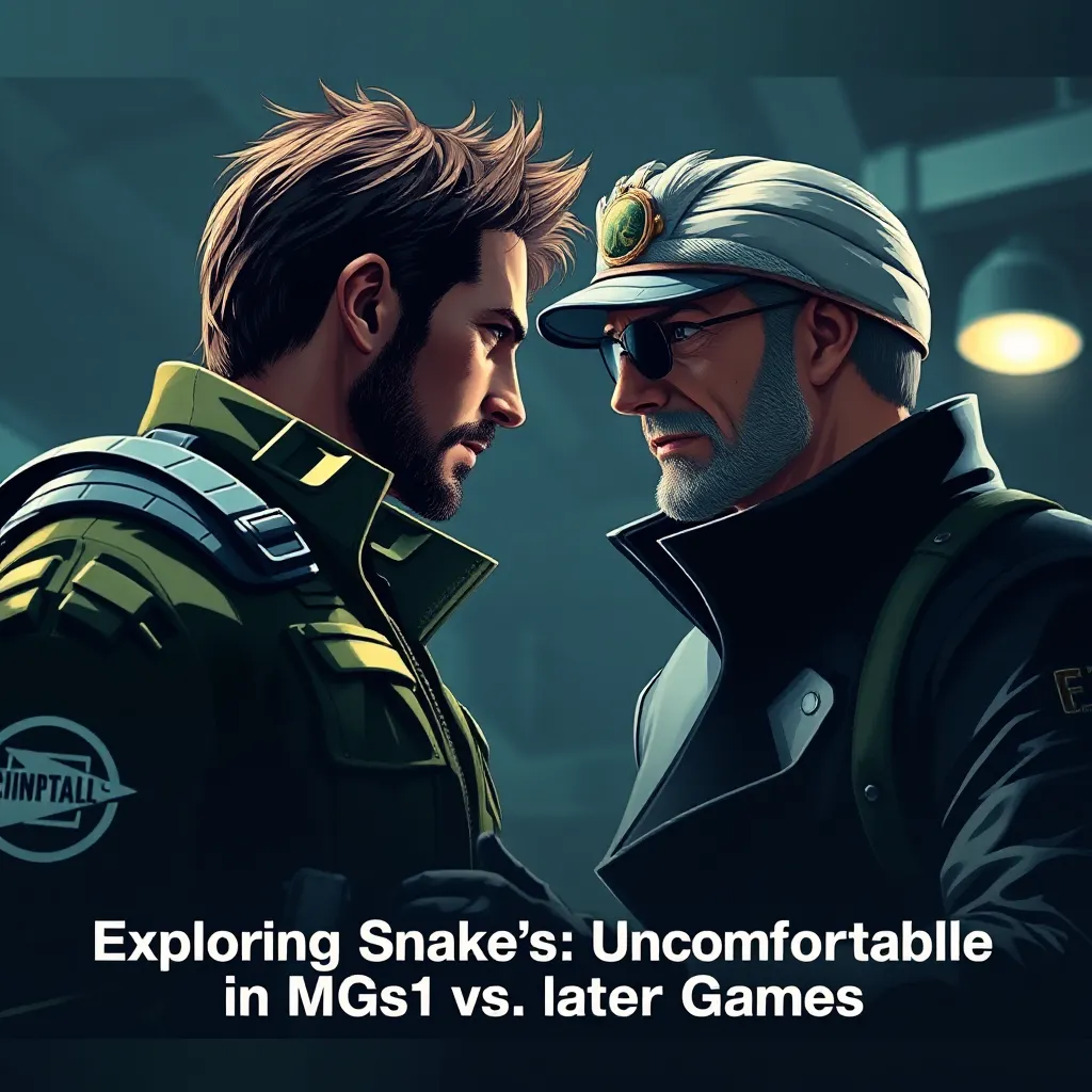 Exploring Snake's Uncomfortable Behavior in MGS1 vs. Later Games ...