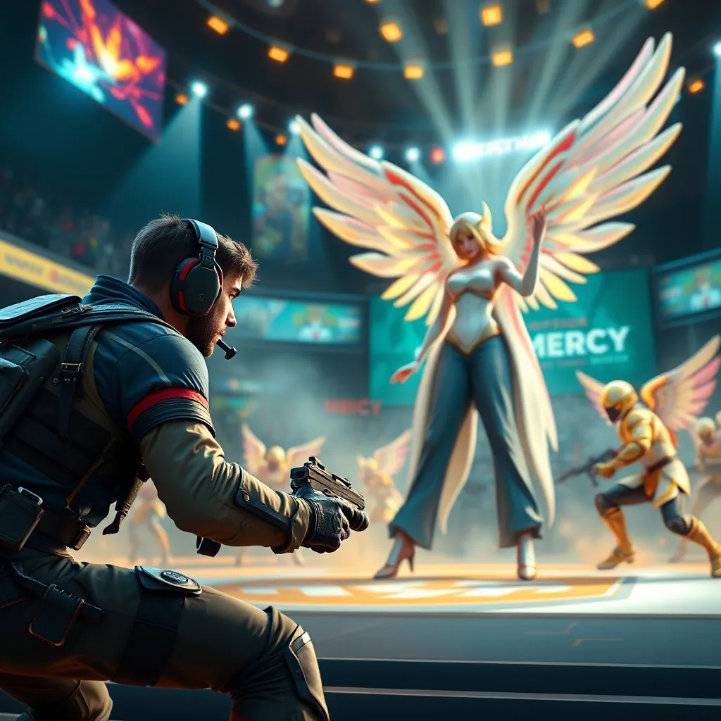 Struggling as Solo Support Against Mercy in Stadium : LevelUpTalk