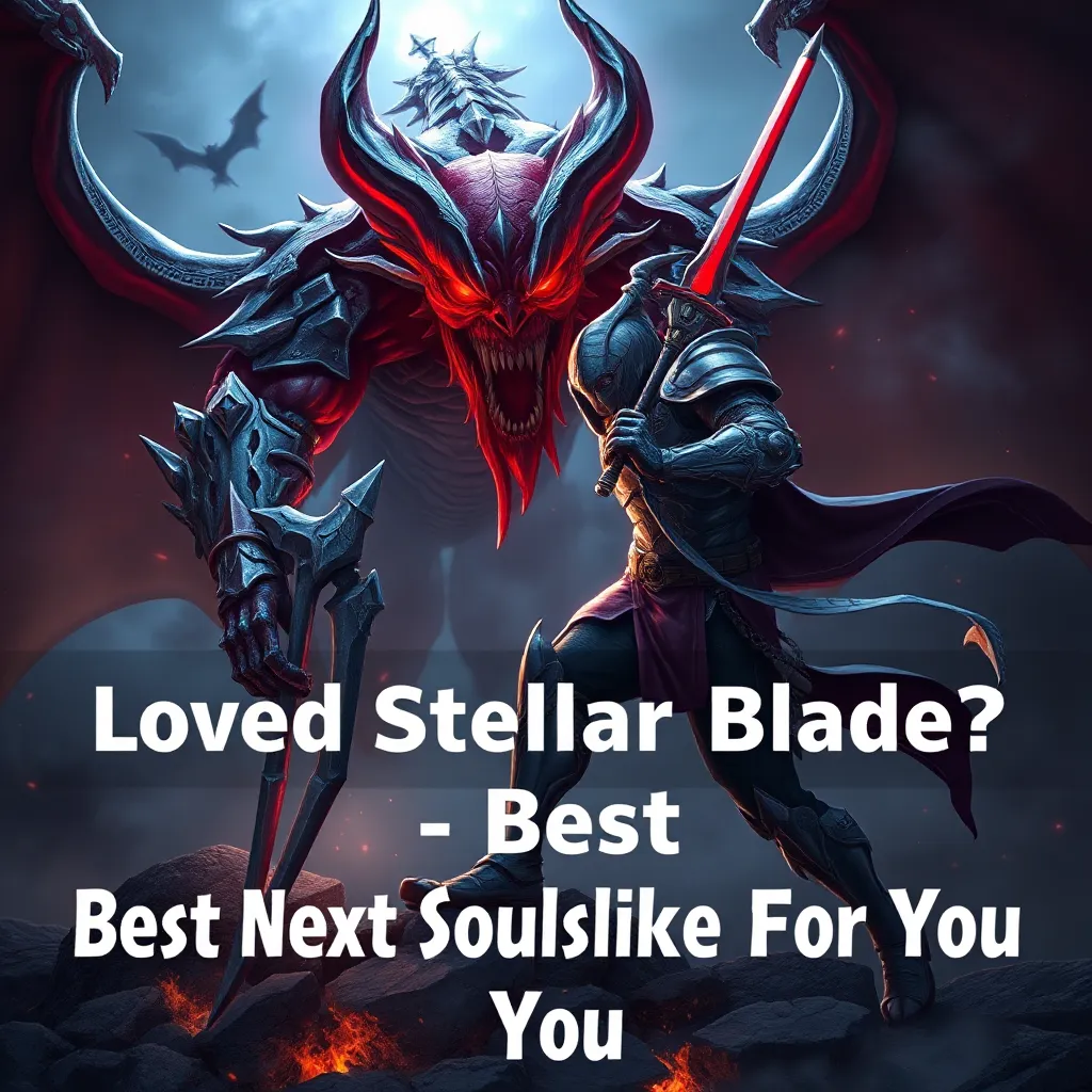 Loved Stellar Blade? Best Next Soulslike Games for You : LevelUpTalk