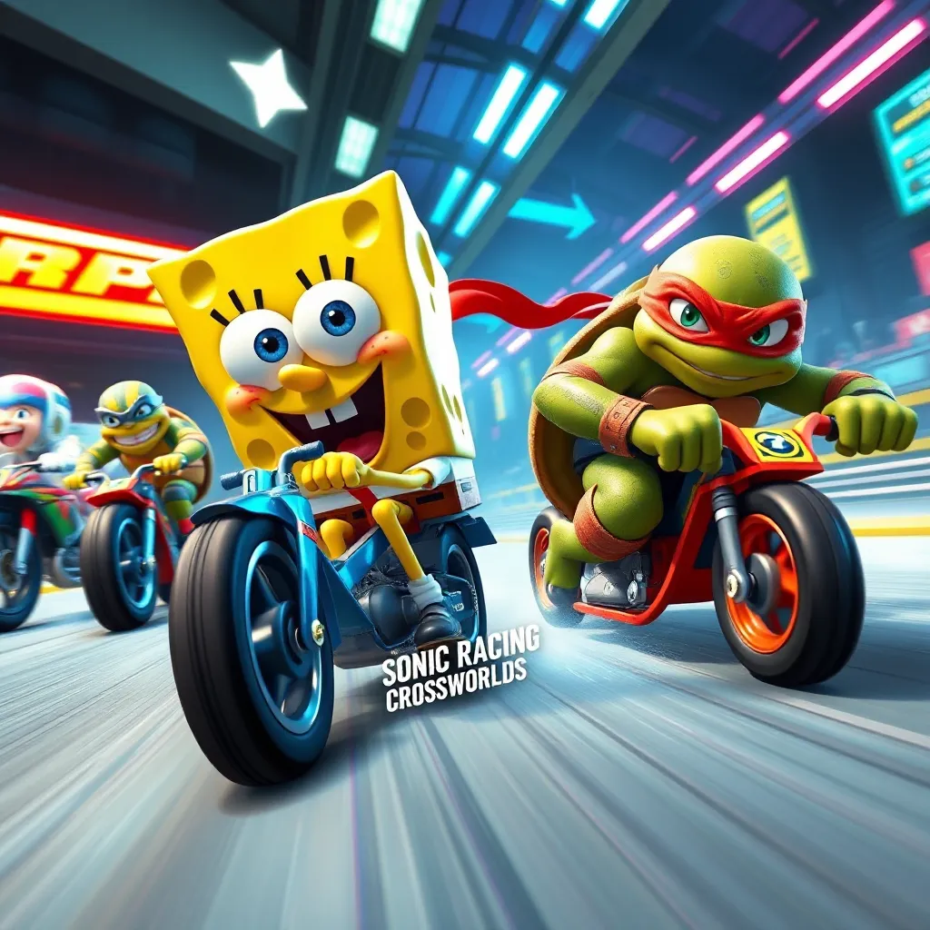 SpongeBob and TMNT Join Sonic Racing CrossWorlds : LevelUpTalk