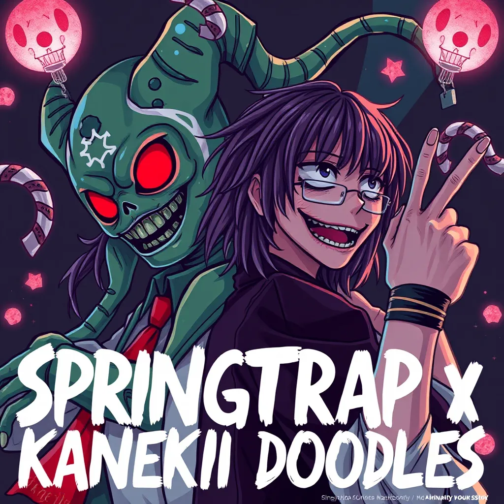 Springtrap x Kaneki Doodles: A Unique Art Fusion : LevelUpTalk