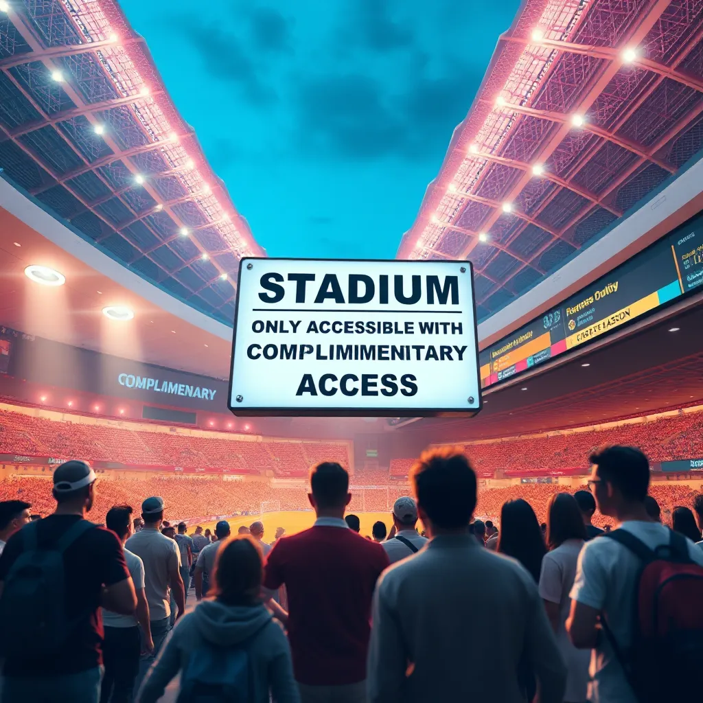 Stadium Only Accessible With Complimentary Access : LevelUpTalk