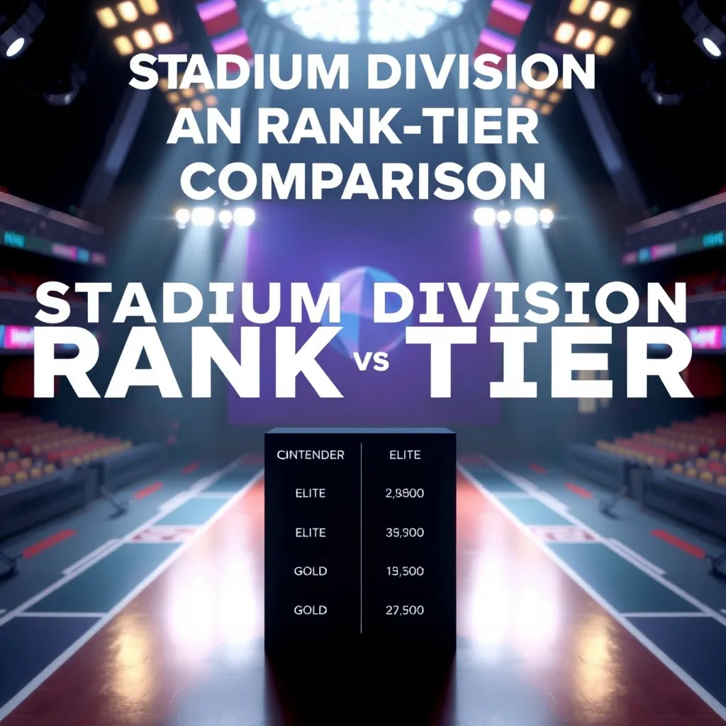 Understanding Stadium Division vs Rank Tier Differences : LevelUpTalk