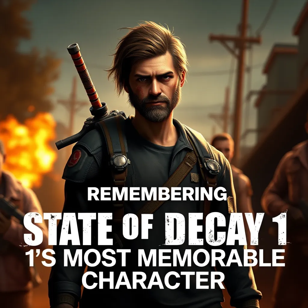 Remembering State of Decay 1's Most Memorable Character : LevelUpTalk